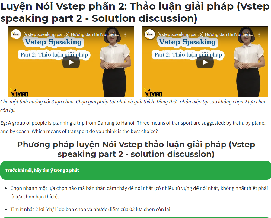 Thi thử Vstep Online tiếng Anh B1-B2-C1
